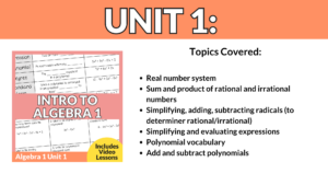 Algebra 1 Squad Curriculum - Lindsay Bowden