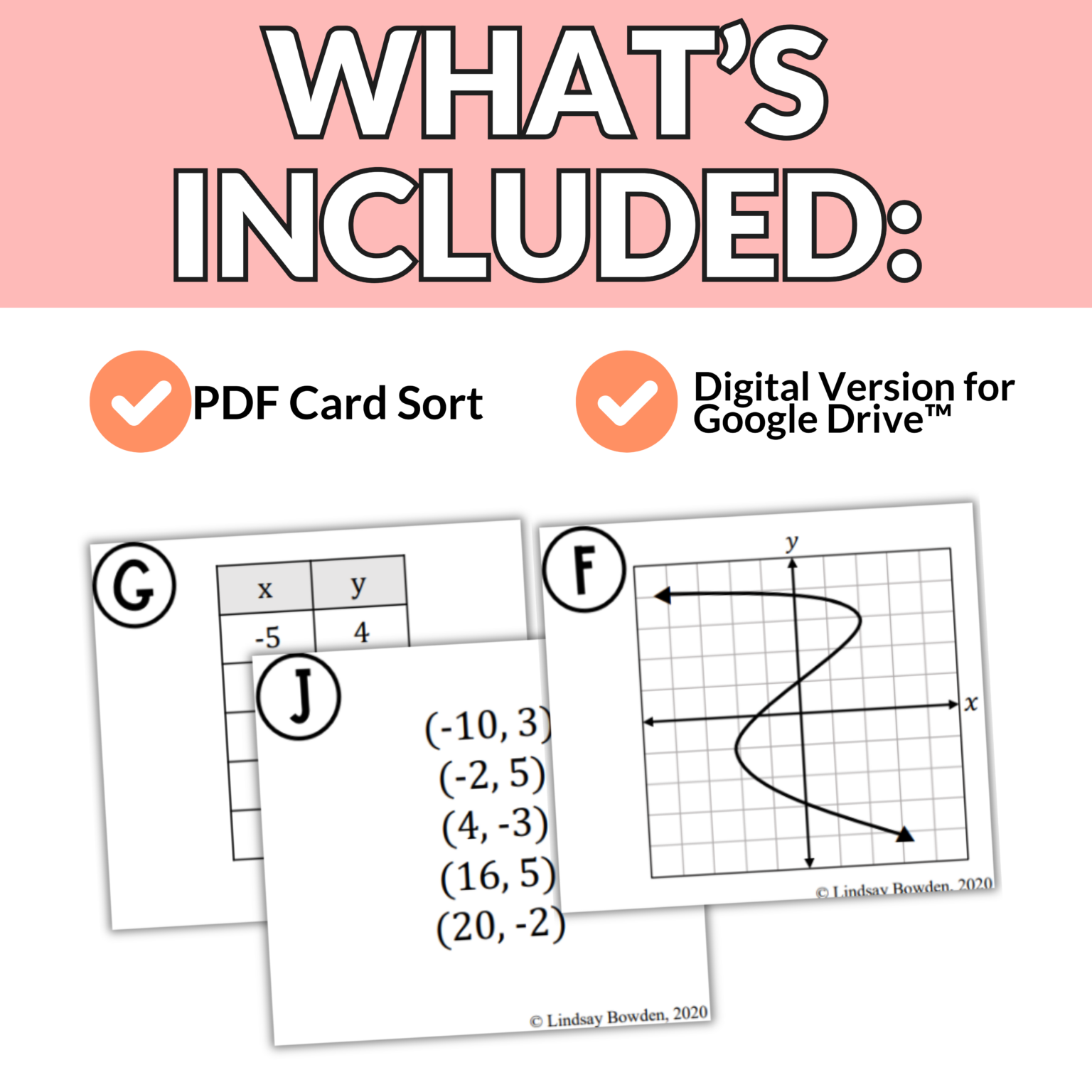 Functions or Not Card Sort and Digital Activity - Lindsay Bowden