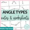 Angle Types Notes and Worksheets - Lindsay Bowden