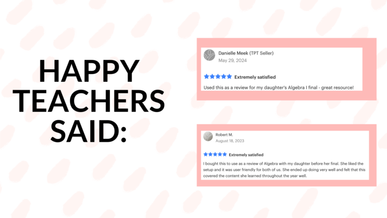 Editable Algebra 1 Final Exam with Study Guide No Prep 8th-11th ...