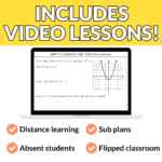 Solving Quadratics by Any Method Notes and Worksheets Algebra 1 ...