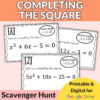 Completing the Square Scavenger Hunt - Lindsay Bowden