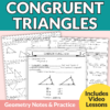 Congruent Triangles with Proofs Notes and Worksheets | 9th - 12th Grade ...