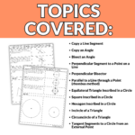 Geometric Constructions Notes and Practice for 9th – 11th Grade ...