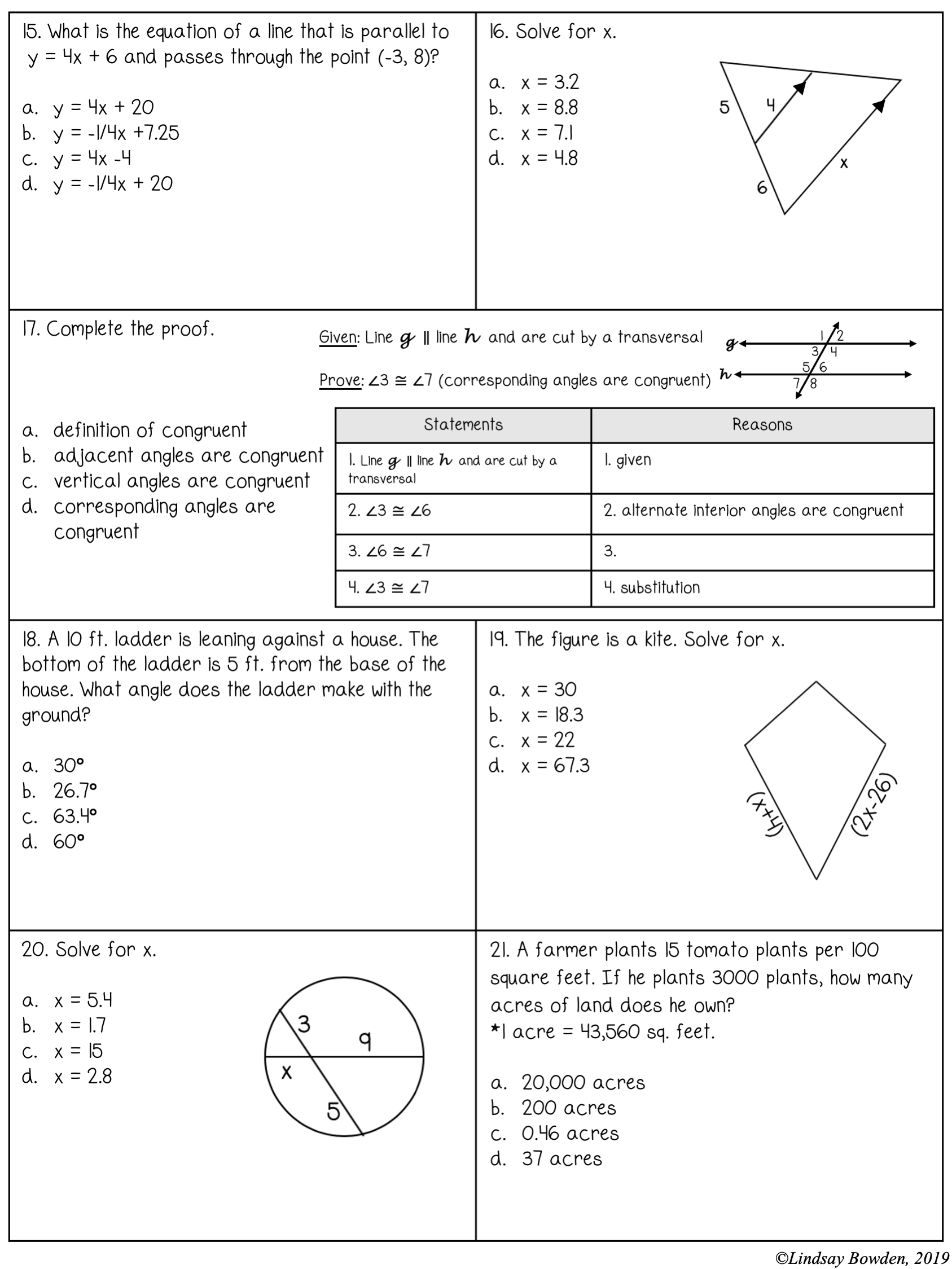 Geometry Final Exam Answer Key 2024 Myrna Trescha Geometry Final Exam Answer Key 2024 Myrna Trescha