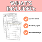 Geometry Terms Guided Notes and Worksheets for 9th – 11th Grade ...