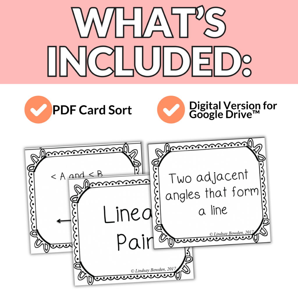 Geometry Terms Activity - Lindsay Bowden