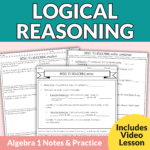 Logical Reasoning Guided Notes and Worksheets for 9th – 11th Grade ...