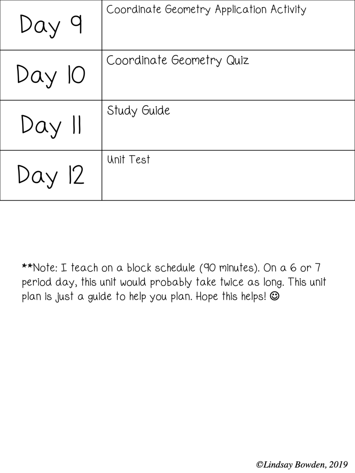 Algebra Connections Unit (Geometry Unit 9) - Lindsay Bowden