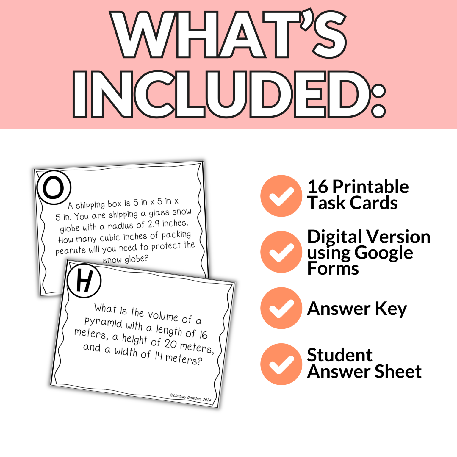 Volume Task Cards - Lindsay Bowden