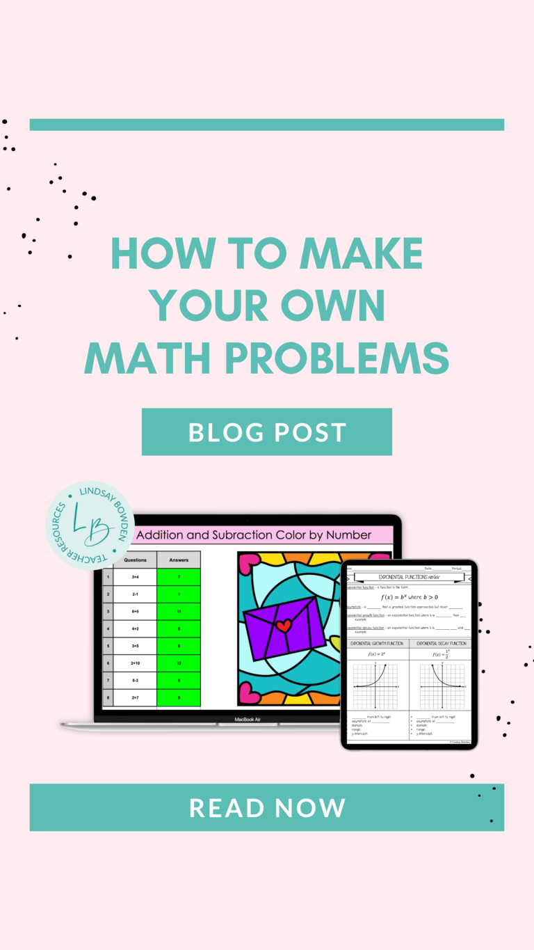 How to Make Math Problems - Lindsay Bowden