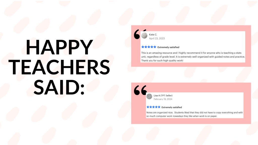 Statistics Unit for High School Algebra 1 - Lindsay Bowden