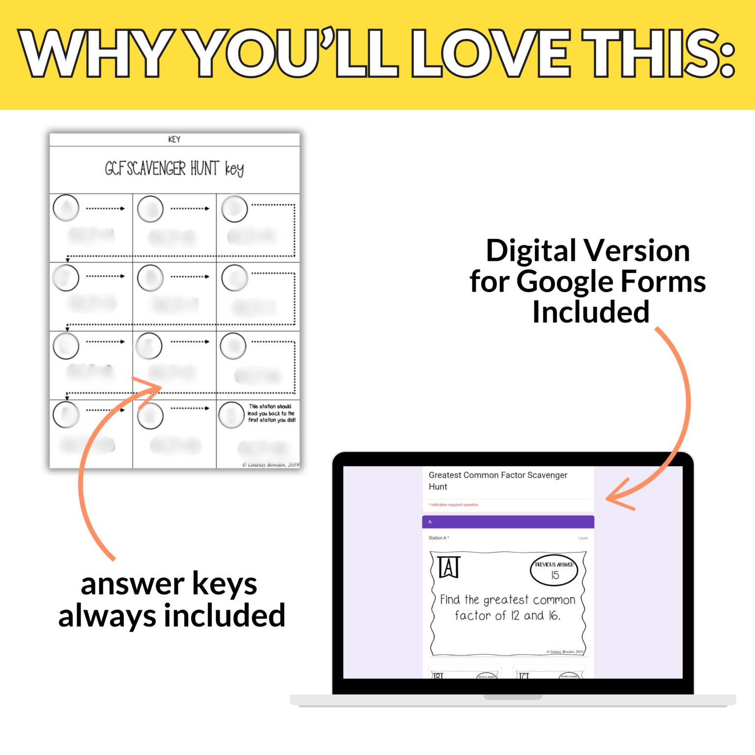 Greatest Common Factor Scavenger Hunt - Lindsay Bowden
