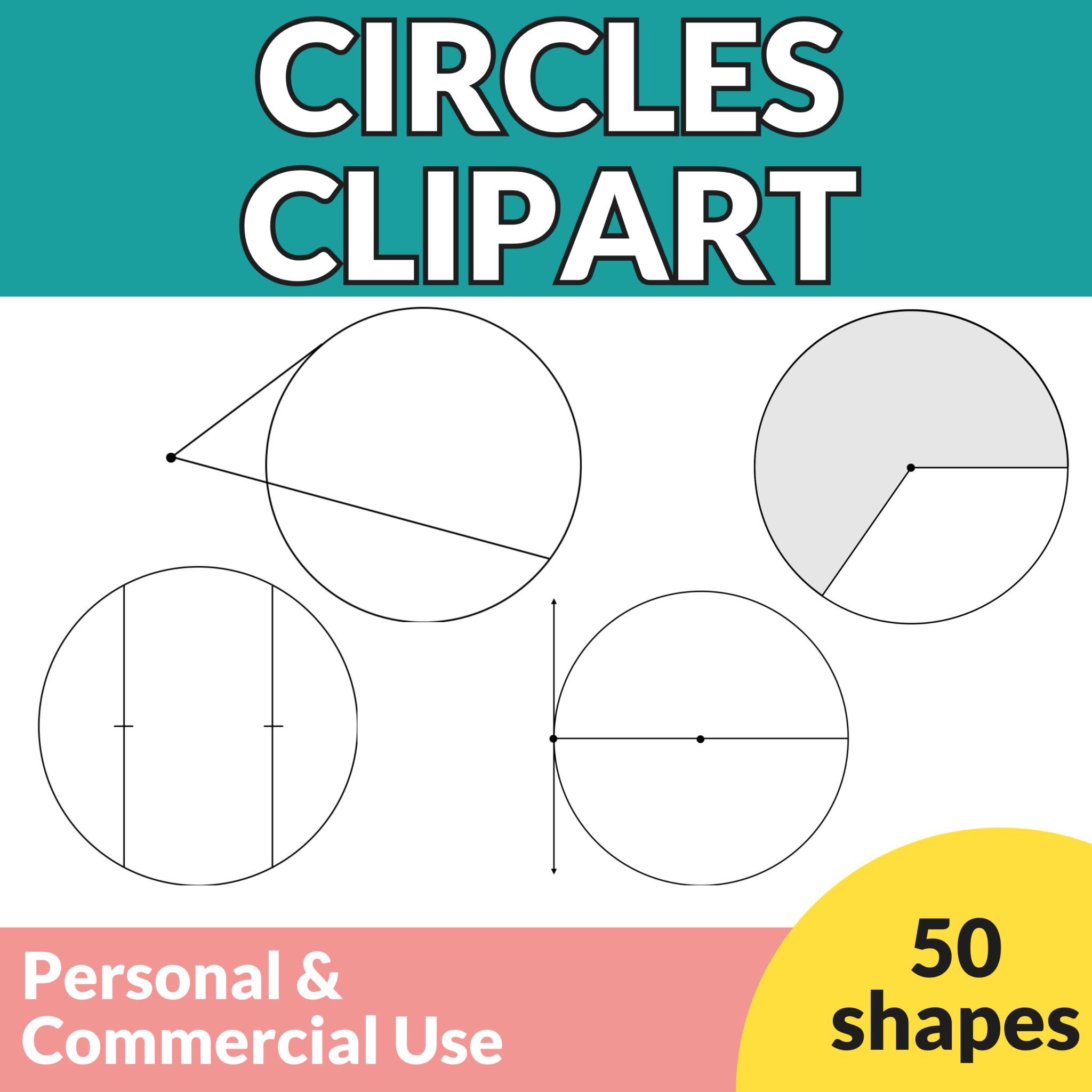 Circles Clipart | Math Clip Art | Personal & Commercial Use - Lindsay ...