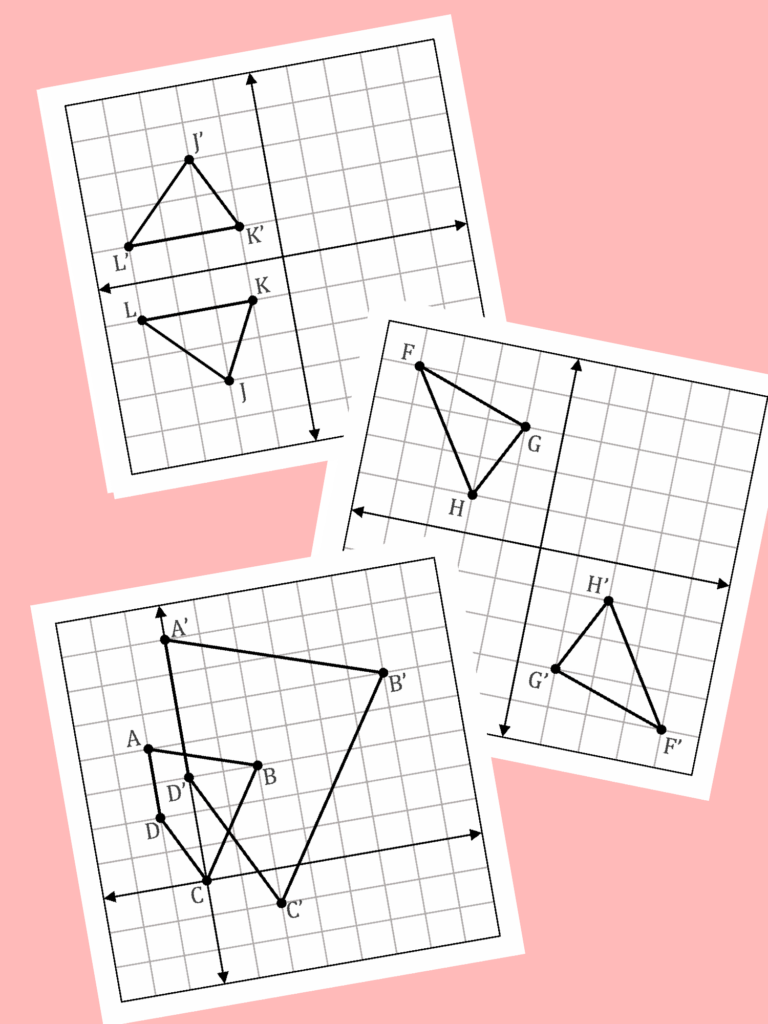 Geometric Transformations Graphs Clip Art | Personal & Commercial Use ...