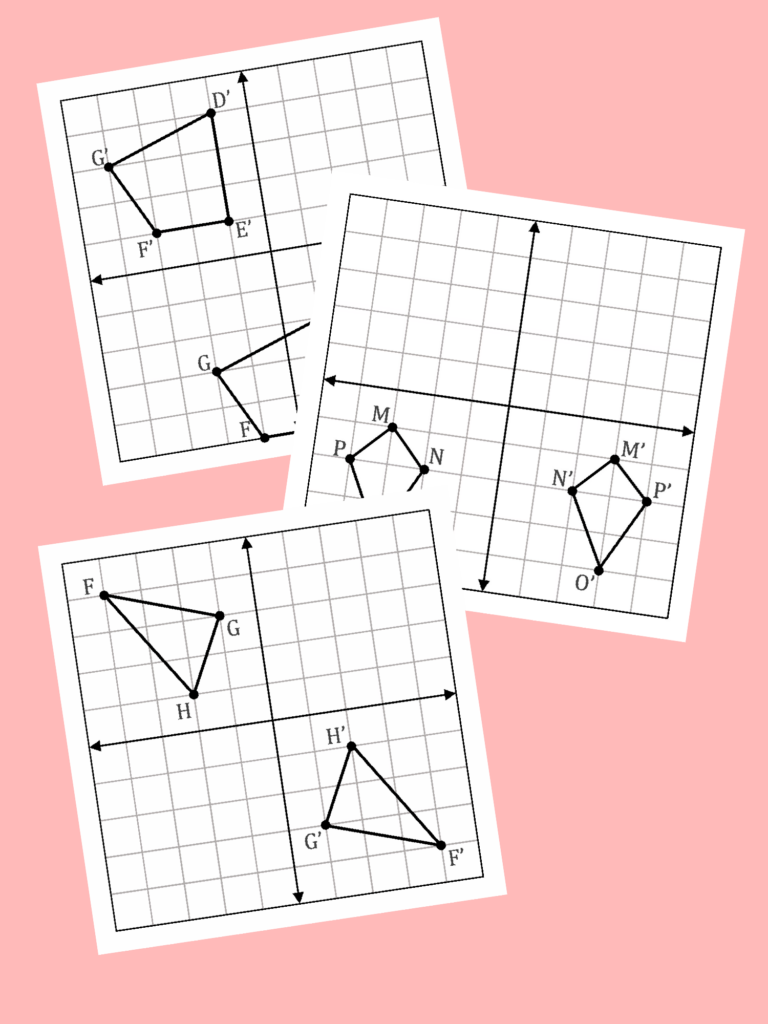 Geometric Transformations Graphs Clip Art | Personal & Commercial Use ...