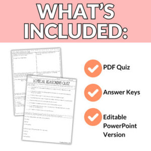 Editable Logical Reasoning Quiz with Answer Key for Geometry - Lindsay ...
