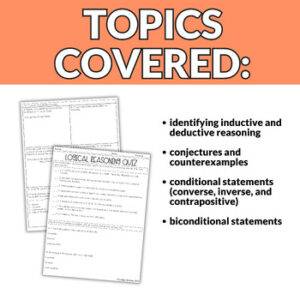 Editable Logical Reasoning Quiz with Answer Key for Geometry - Lindsay ...