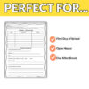 First Day of Middle School & High School | Student Information Sheet ...