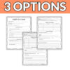 First Day of Middle School & High School | Student Information Sheet ...