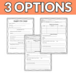 First Day of Middle School & High School | Student Information Sheet ...