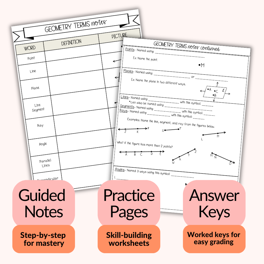 Introduction to Geometry Workbook: Geometry Terms, Logical Reasoning ...